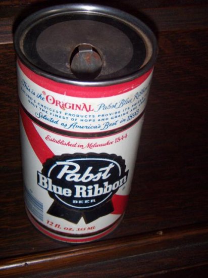 The Original Pabst Blue Ribbon Lighter Holder 2 Faced Straight Steel ...
