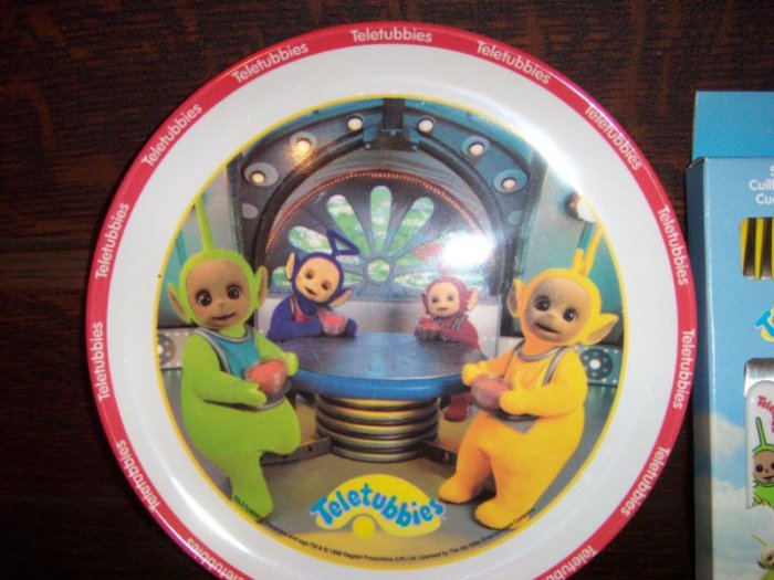 Teletubbies 1998 Ragdoll Productions Zak Designs Plate Fork Spoon ...