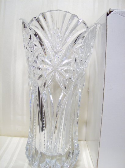 J G Durand France 24 Percent Lead Crystal 12x6 in Vase with box Style ...