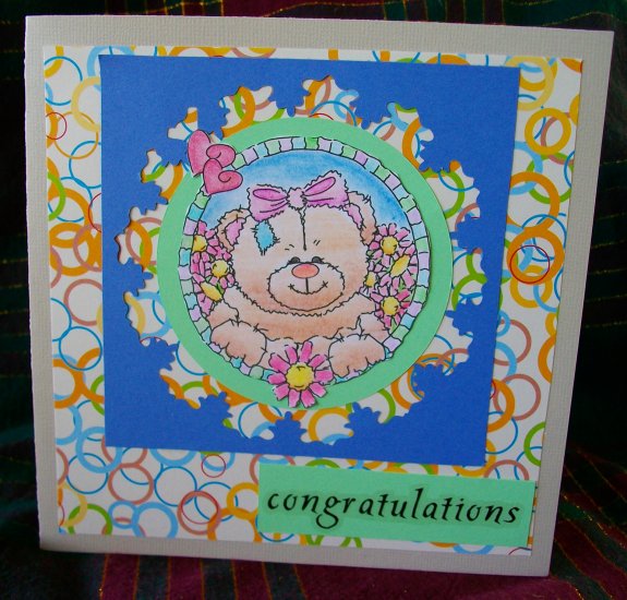 Congratulations bear card