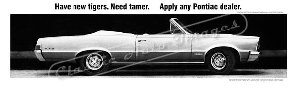 1965 Pontiac GTO Ad Digitized & Re-mastered Poster Print "Have New ...