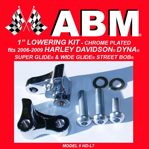 1" LOWERING KIT fits HARLEY DAVIDSON DYNA STREET BOB - CHROME