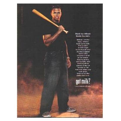 ALEX RODRIGUEZ got milk? Milk Mustache Magazine Ad © 2006