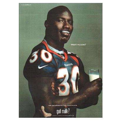 TERRELL DAVIS got milk? Milk Mustache Magazine Ad © 1999