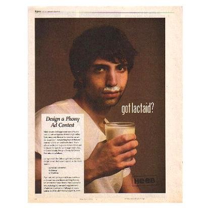 got lactaid? Heeb Magazine Design a Phony Contest Ad