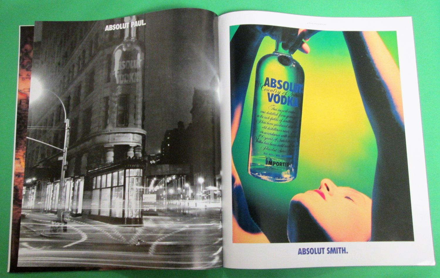 ABSOLUT EXPOSURE Vodka Magazine Ad - 10 PAGES - 8 RARE ADS - 1994