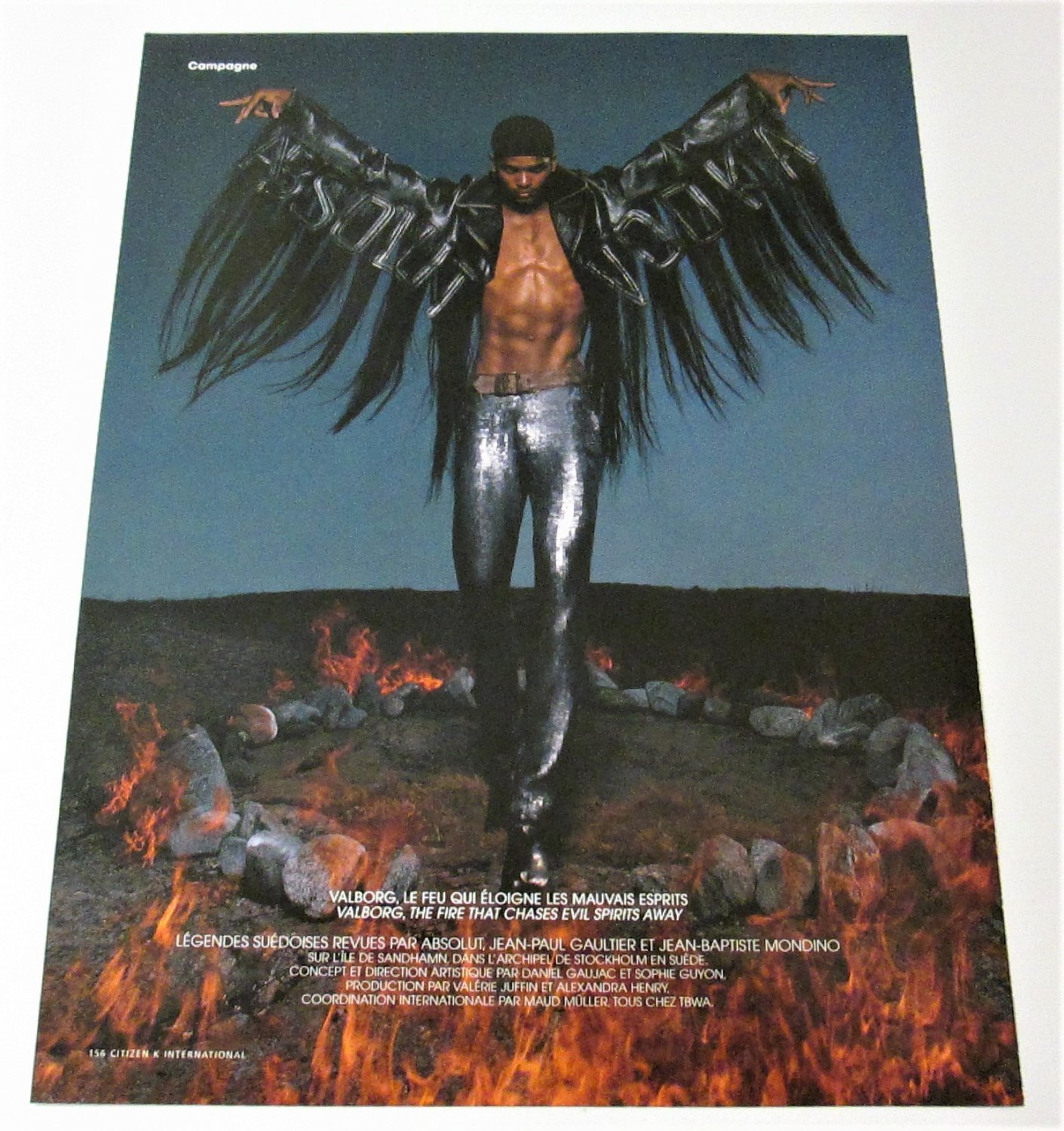 ABSOLUT LEGENDES Jean-Paul Gaultier Vodka Magazine Ad/Article 9 PAGES 8 ...