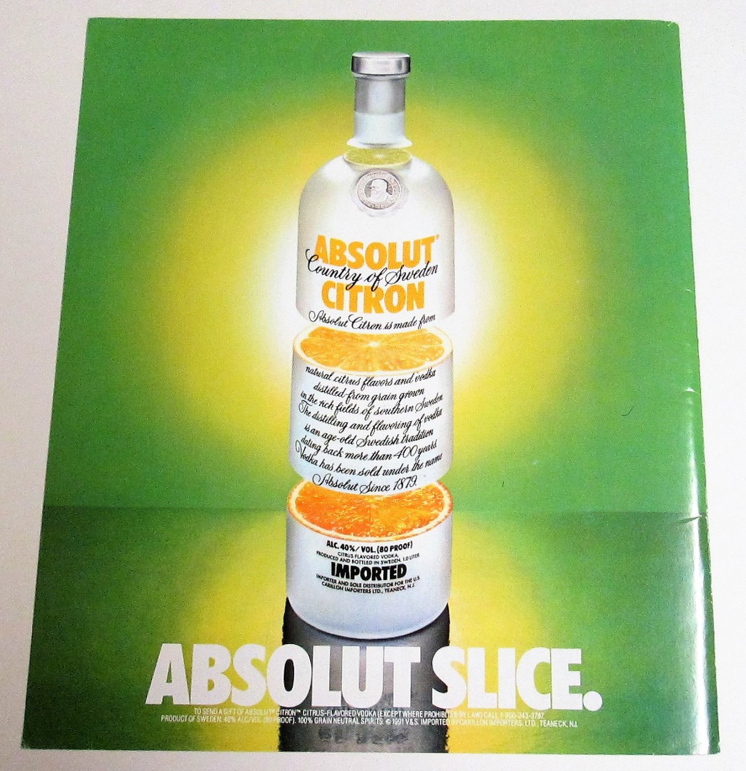 ABSOLUT MOORE Vodka Magazine Ad w/ Artwork by George Moore + ABSOLUT ...
