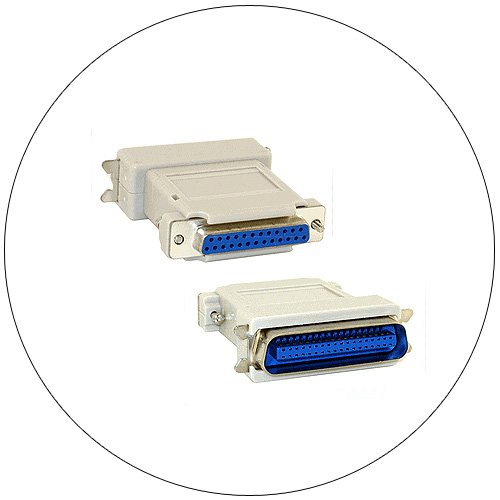 Gender Changer Adapter - Parallel Printer - Centronics 36 Pin Male to ...