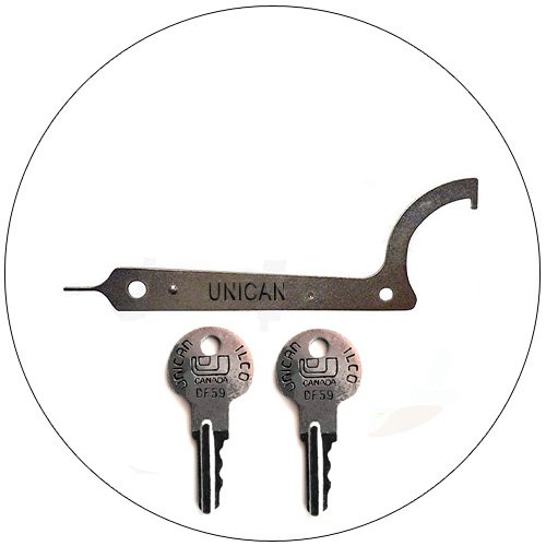 UNICAN Change Control Kit # DF59 Keys for Combination Locks (New In Stock)