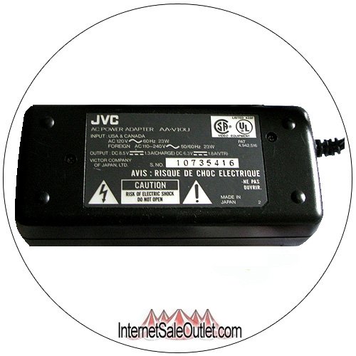 JVC AC Adapter / Camcorder Battery Charger & DC Plug Cord No. AA-V10U ...