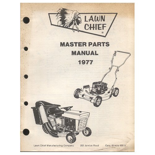 Original 1977 Lawn Chief Master Parts Manual Rotary & Riding Mowers ...