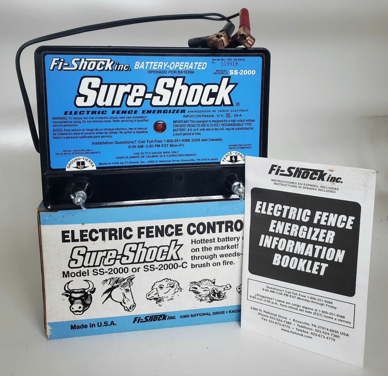 Sure-Shock SS-2000 /SS-2000-C Electric Fence Controller
