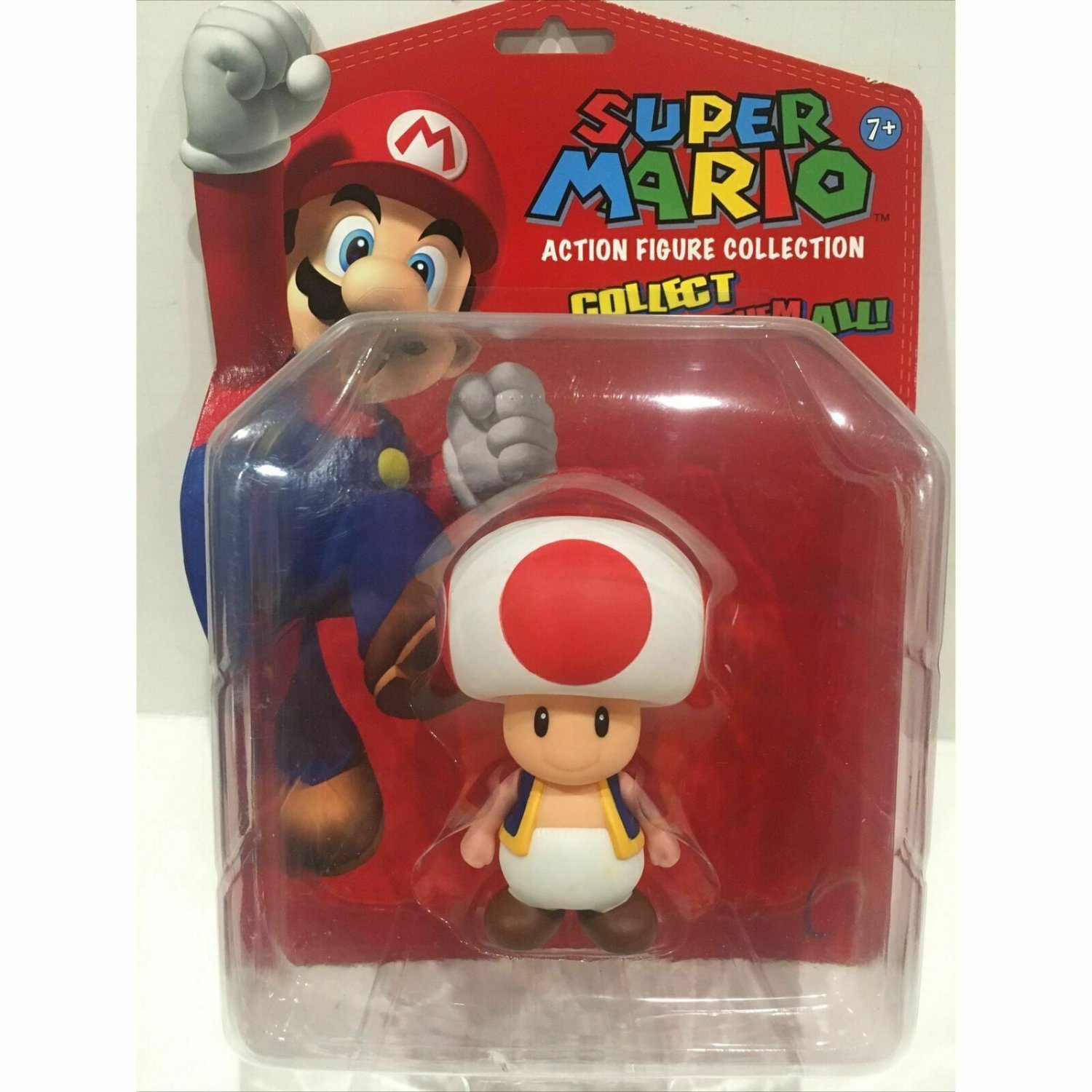 Nintendo 5" Classic Super Mario Action Figure Collection TOAD ...