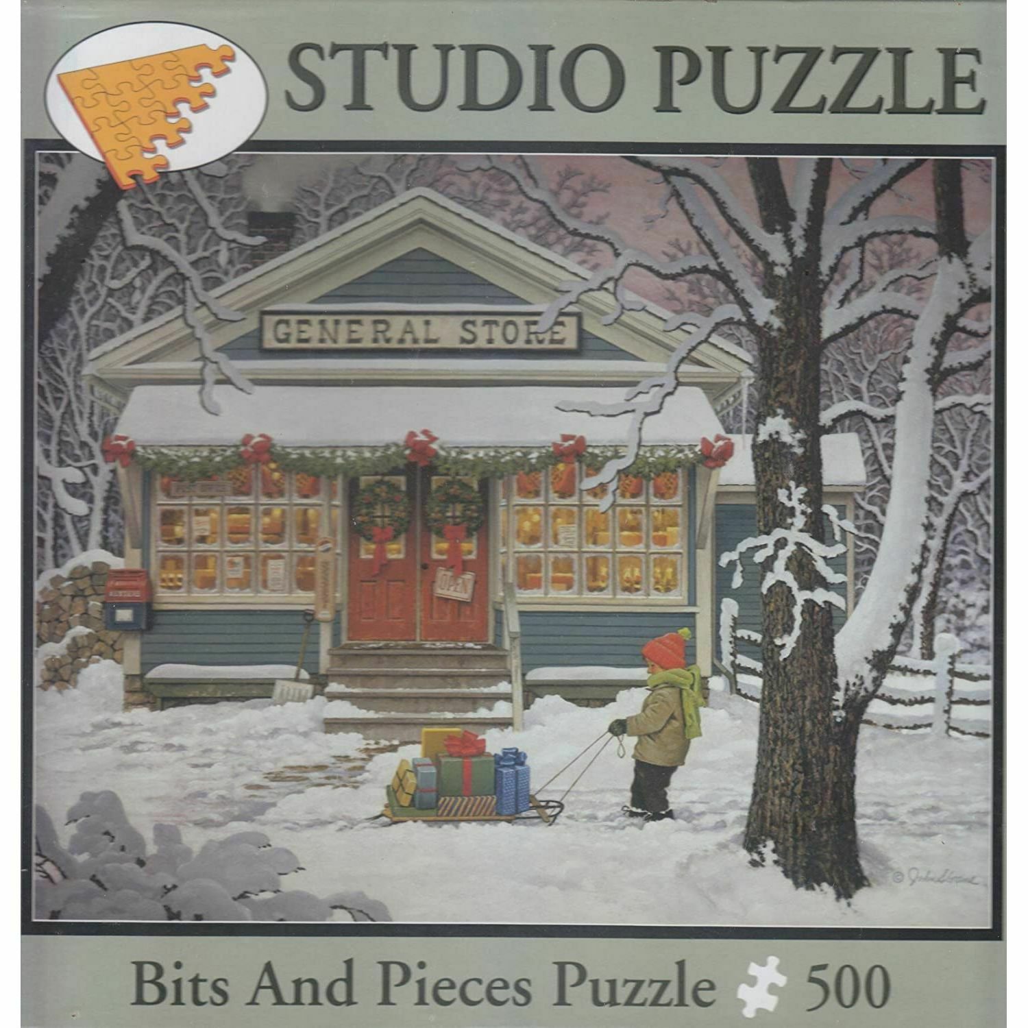 Bits & Pieces 500 Piece Studio Puzzle - Last Minute Shopper - John Sloane
