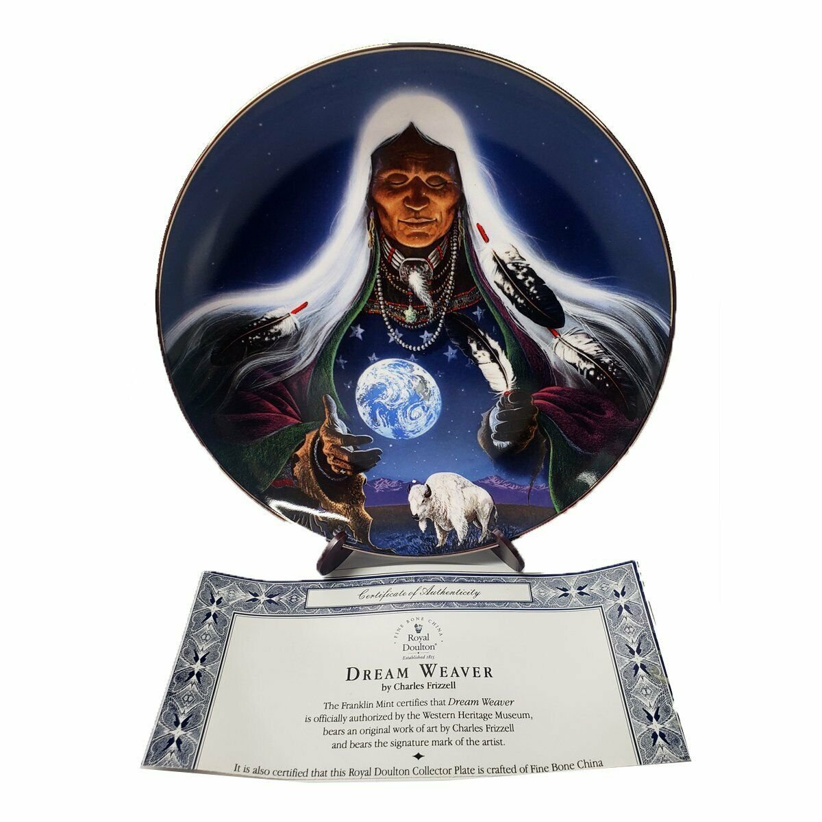 Native American Indian Collector Plate "Dream Weaver" #B11VN06