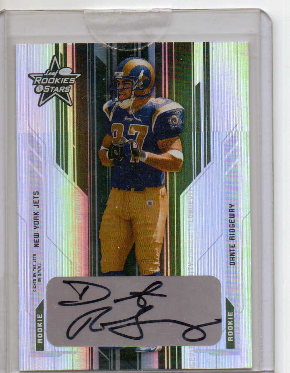 2005 LR&S Dante Ridgeway Rookie Auto #1/10