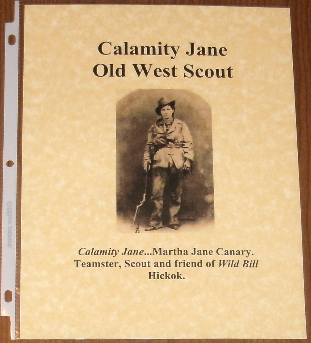 American Old West Scout Calamity Jane Martha Jane Canary