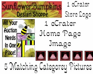 eCrater Store Makeover Logo Home Photo & Category Pics