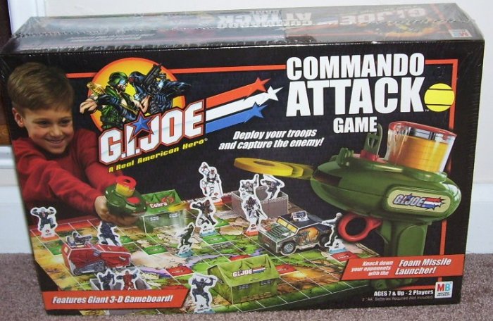 G.I. JOE COMMANDO ATTACK 3D BOARD GAME NEW from 2002