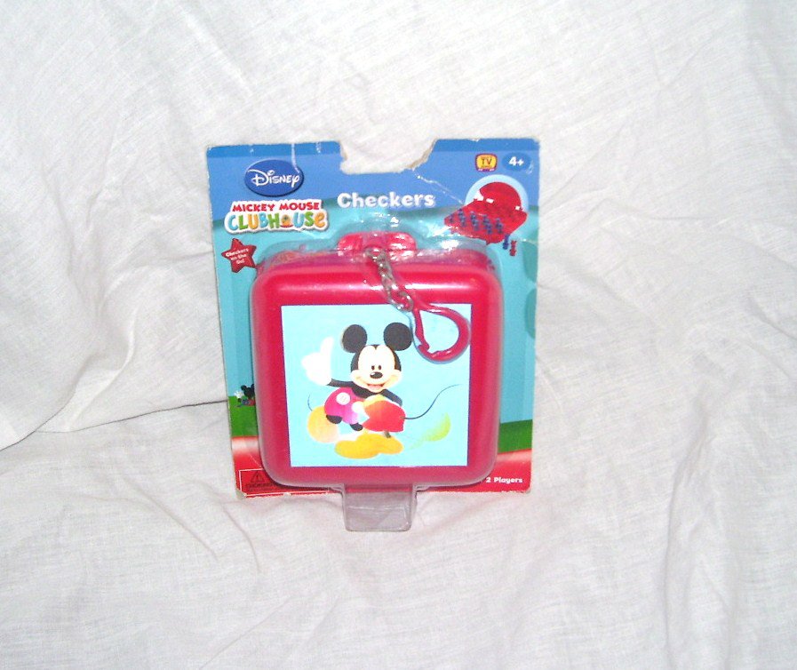 Disney Mickey Mouse Clubhouse CHECKERS Mini Travel Game NEW!