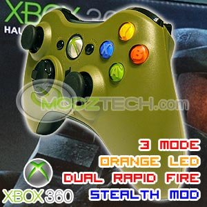 XBOX 360 Rapid Fire Turbo Stealth Modded HALO 3 Limited Edition ...
