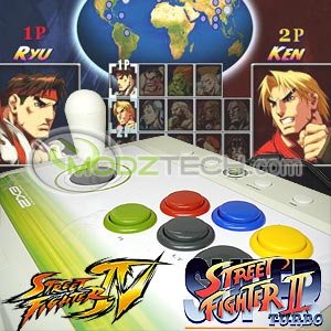 HORI EX2 XBOX 360 Joystick Fighting Arcade Stick EX 2 Modded