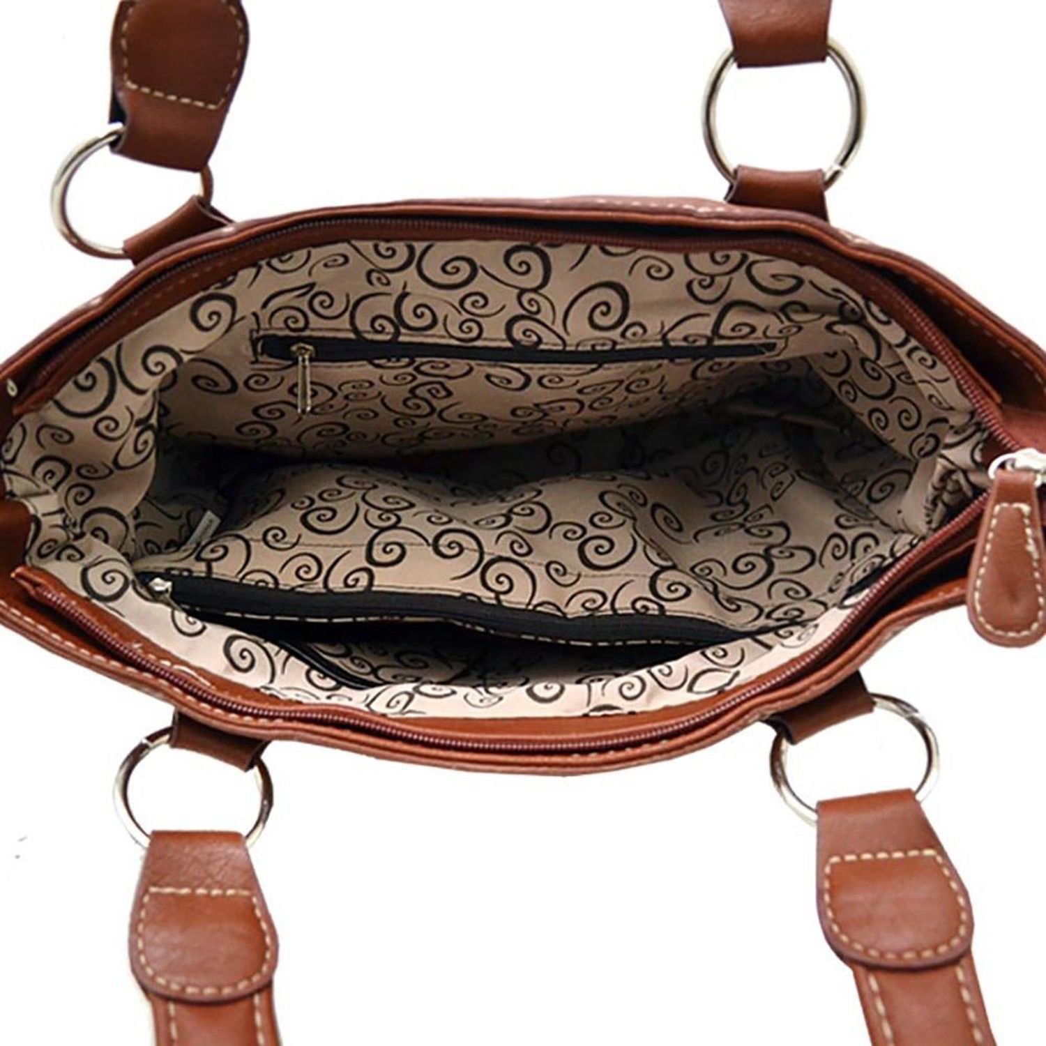 Black Horse Handbag Purse Fringe Western Concealed Carry Shoulder Bag ...