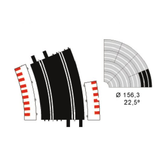10108 NINCO TRACK CURVE GRAND (2PC)