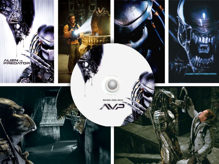 AVP Alien vs Predator PRESS Kit, Digital PRESS Photos & Poster - 5 CDs ...