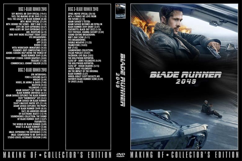 Collectible TV promos Blade Runner 2049 DVD Blu-ray IMAX cut + RARE soundtracks