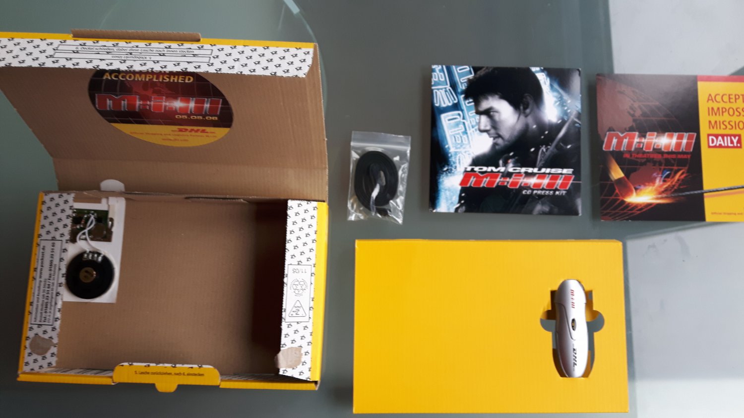 Mission Impossible Rare PRESS kit promo DHL box photo CD media kit USB ...