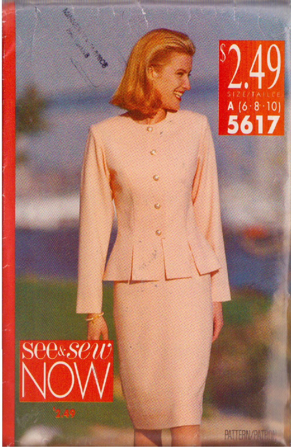 BUTTERICK PATTERN 5617 SIZES 6/8/10 MISSES' SUIT