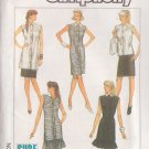 SIMPLICITY PATTERN 8540 SIZE 16 MISSES DRESS IN 2 LENGTHS, SASH OR STOLE