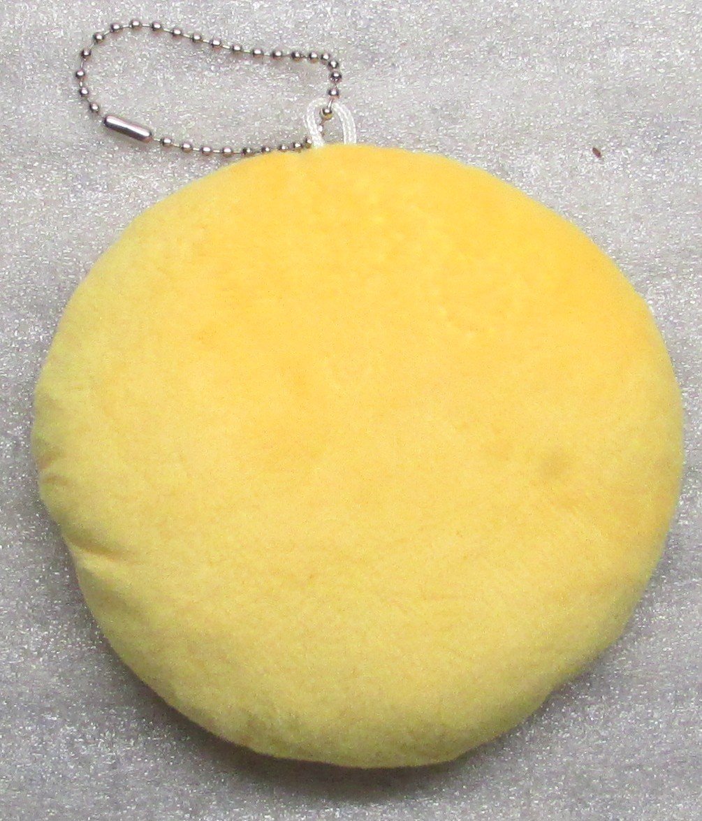 Emoji 4 in CRYING Emoticon SMILING Soft Cloth Yellow KEY CHAIN Keychain NEW