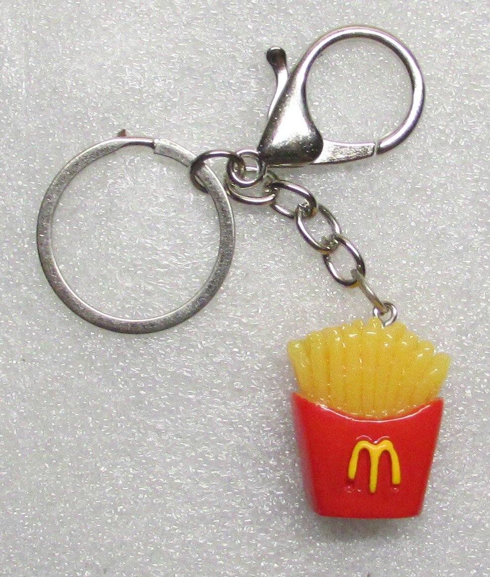 McDonalds FRENCH FRIES Golden Arches KEY CHAIN Ring Keychain NEW