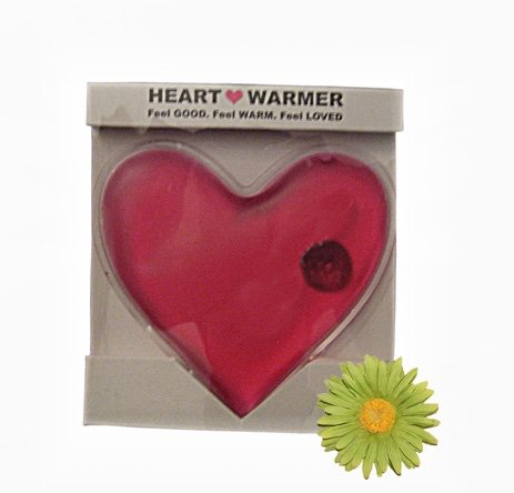 Heart Warmer-- Cherry Red, reusable hand warmer and heat pad (Perfect ...