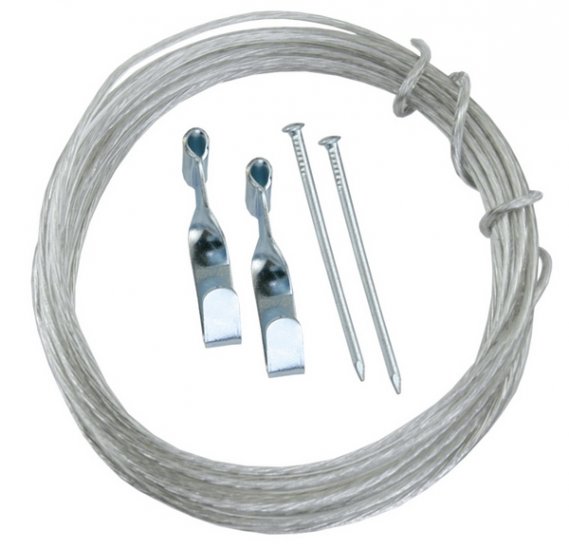 Super Soft Hanging Wire Kits, Max Hanging Weight 43lb, 6ft, Sold Per ...