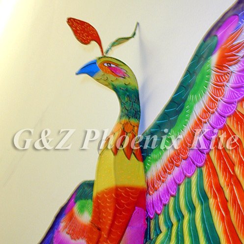 Colorful Large 3D Phoenix Kite (Chinese Silk Kite)