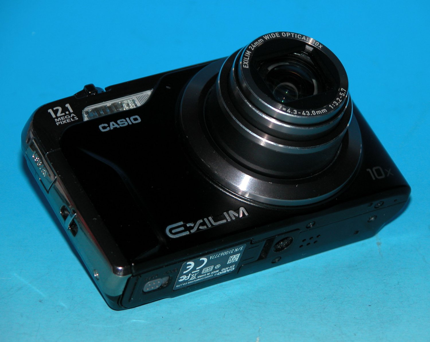 Casio EX-H10 12.1MP Digital Camera - Black #6777