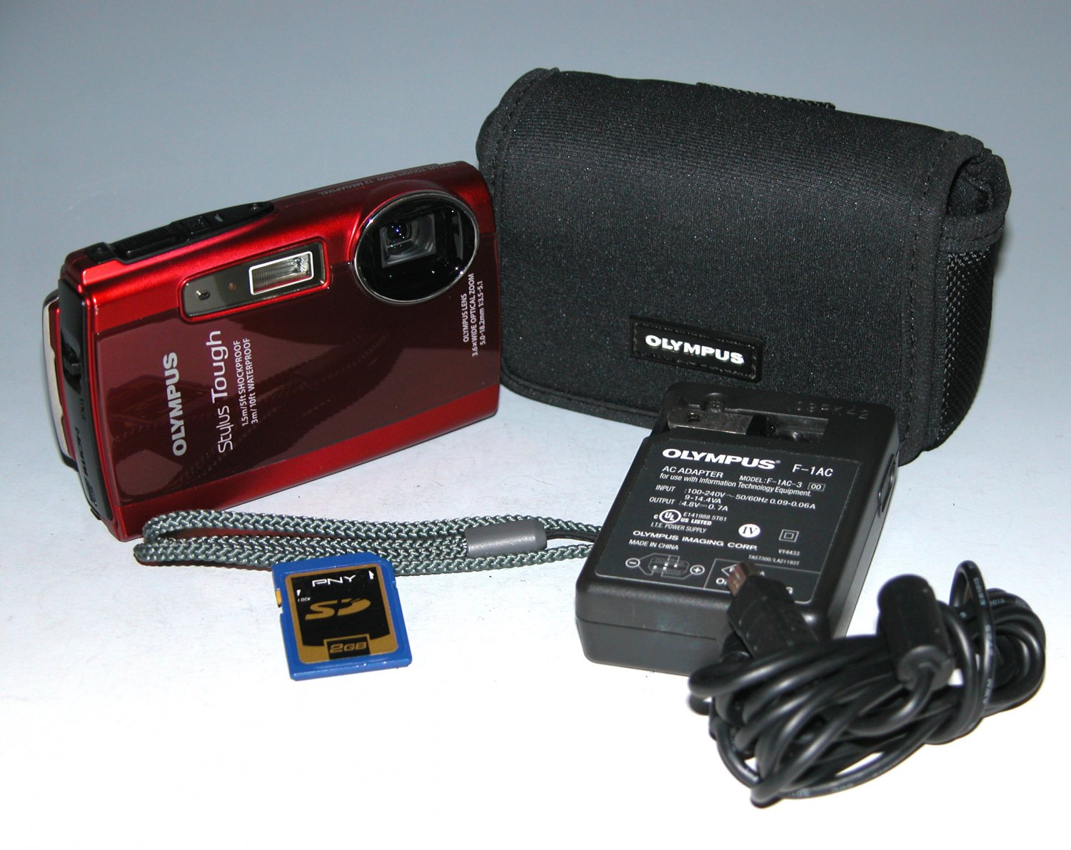 Olympus Stylus Tough 3000 12.0MP Digital Camera - Red #1548