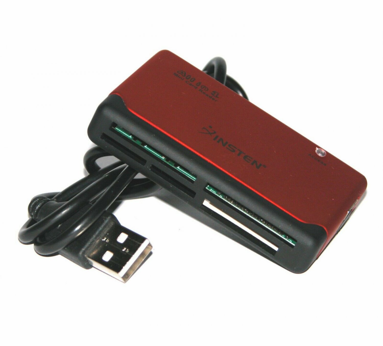 Insten USB 2.0 All in One Memory Card Reader - CF/SD & xD, MS,MicroSD