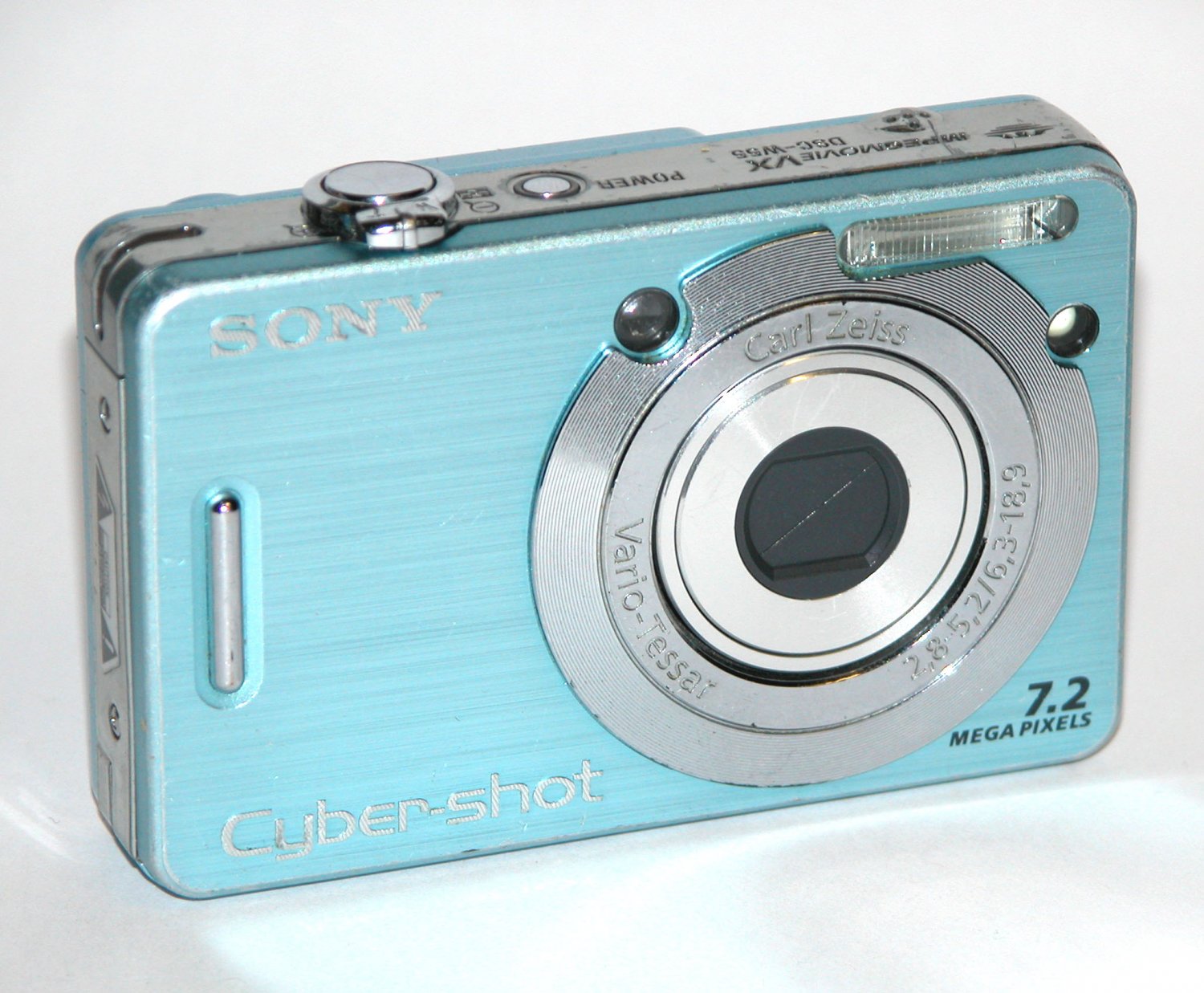 Sony Cyber-shot DSC-W55 7.2MP Digital Camera - Blue #1184