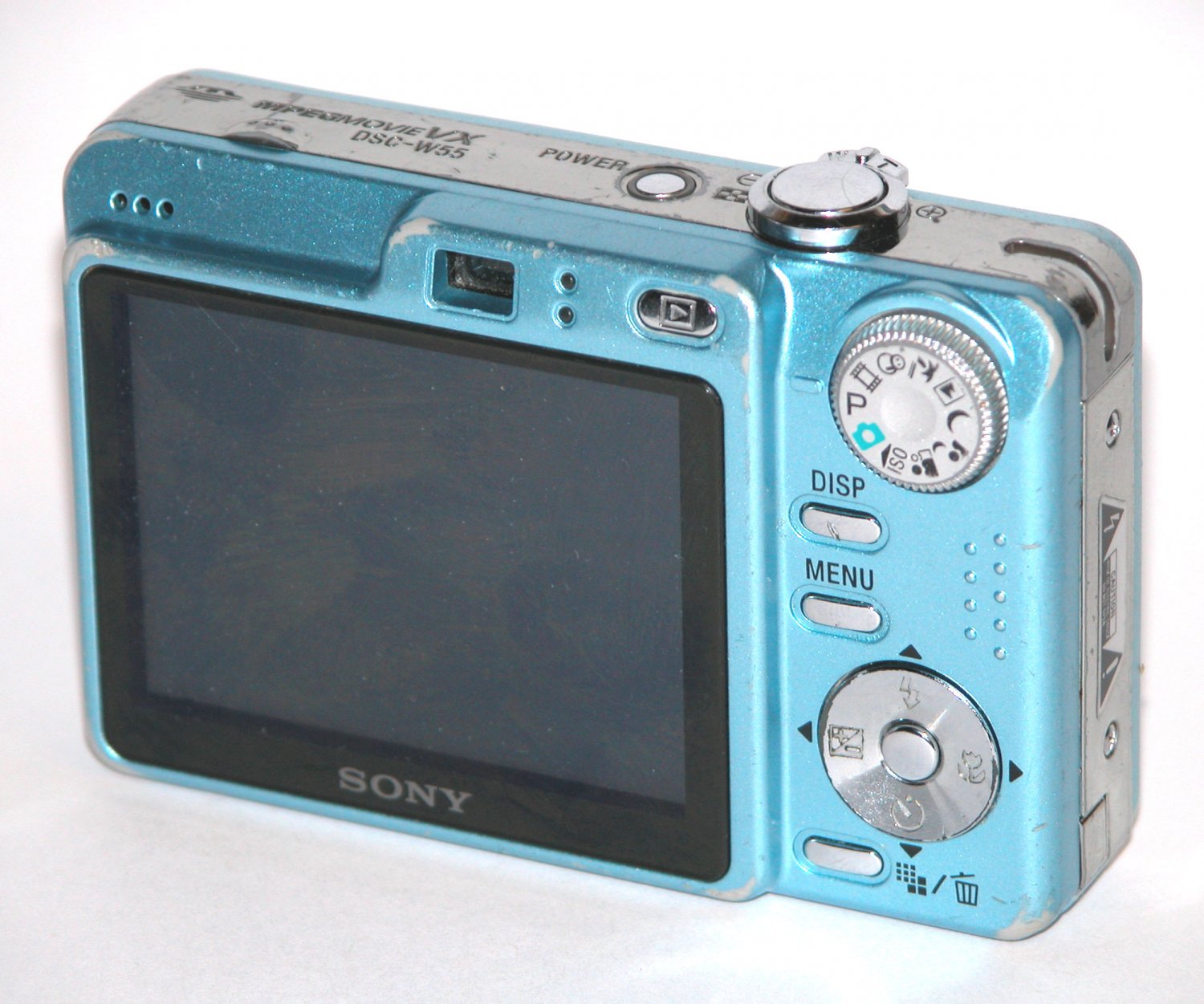 Sony Cyber-shot DSC-W55 7.2MP Digital Camera - Blue #1184