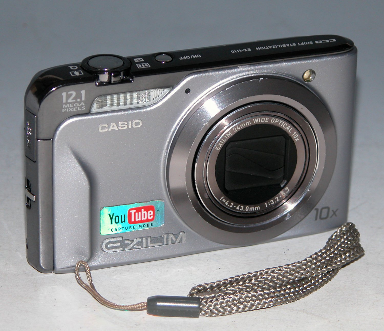Casio EX-H10 12.1MP Digital Camera - Silver #2658