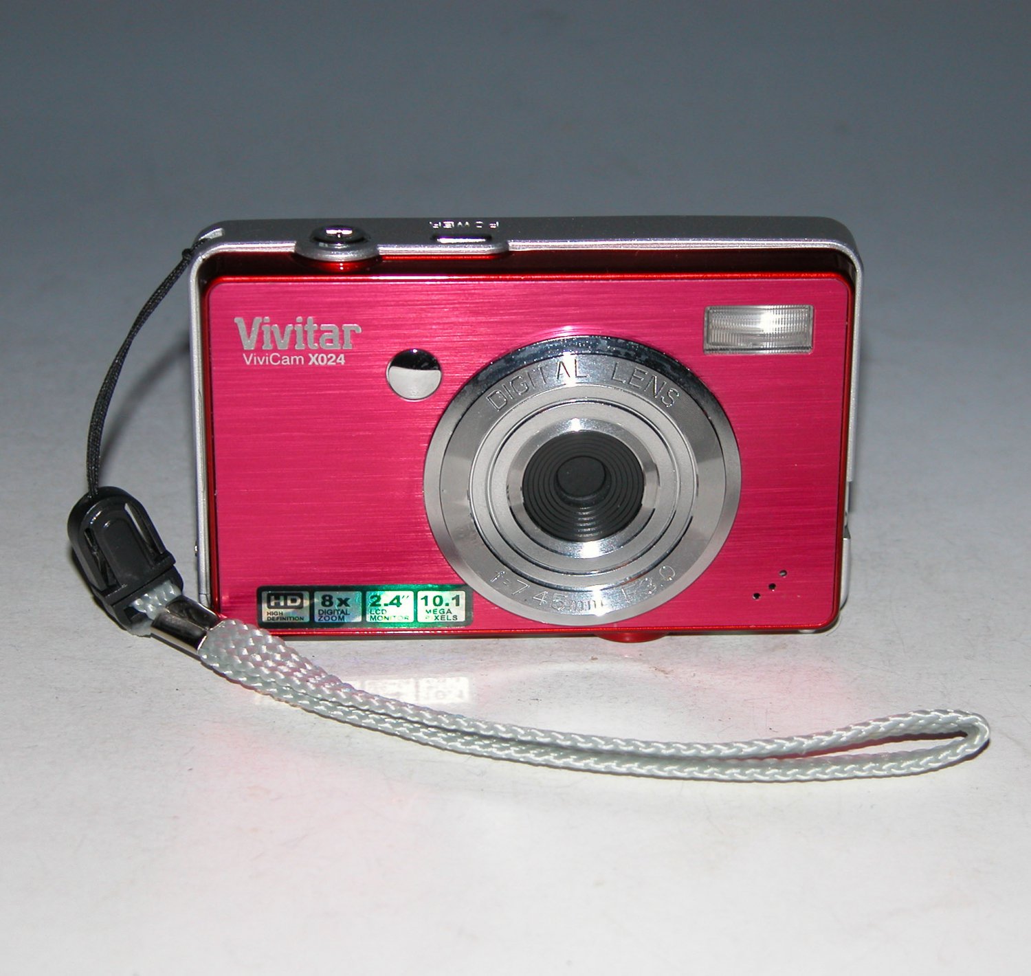 Vivitar ViviCam X024 10.1MP Digital Camera - Burgundy