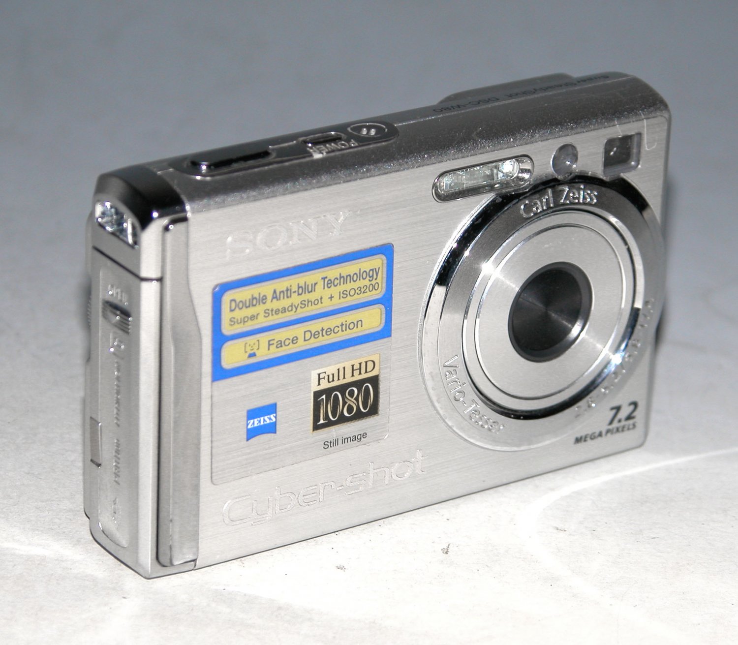 Sony Cyber-shot DSC-W80 7.2MP Digital Camera - Silver #7865