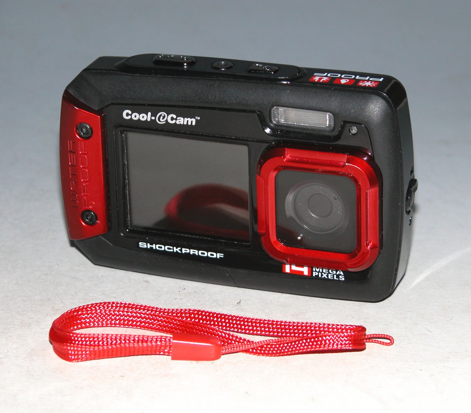 iON Cool-iCam Tough Waterproof Shockproof 14MP Digital Selfie Camera #1754