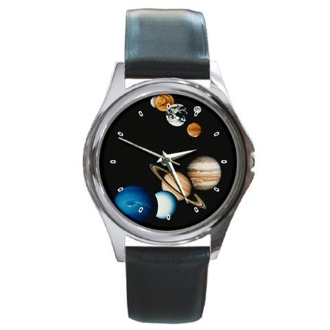 GALAXY Solar System Planets Round Metal Wrist Watch Unisex 135
