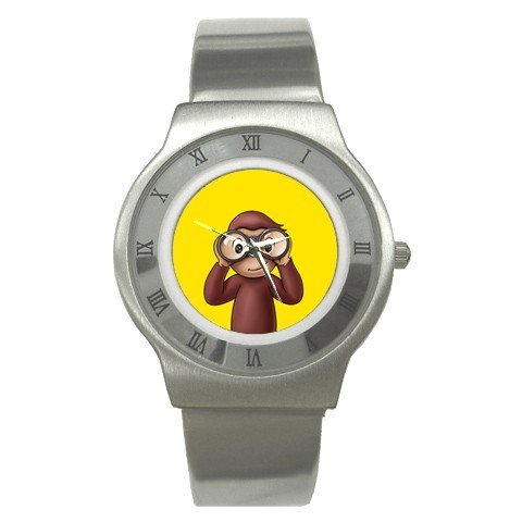 Curious George Monkey Kids Stainless Steel Wrist Watch Unisex 187
